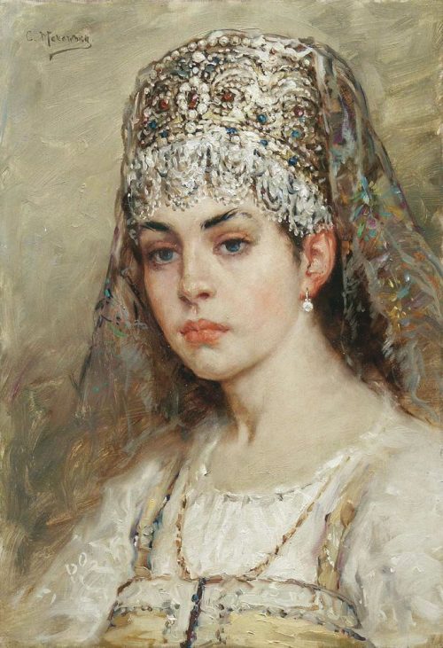 Russian beauty in paintings by Konstantin Makovsky