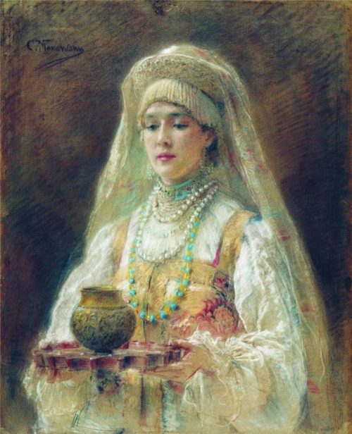 Russian beauty in paintings by Konstantin Makovsky