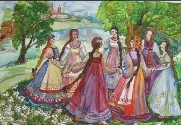 Russian folk dance Khorovod