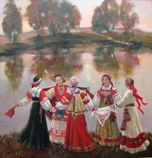 Russian folk dance Khorovod