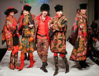 Russian style fashion by famous designers