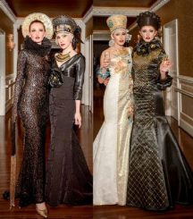 Russian style fashion by famous designers